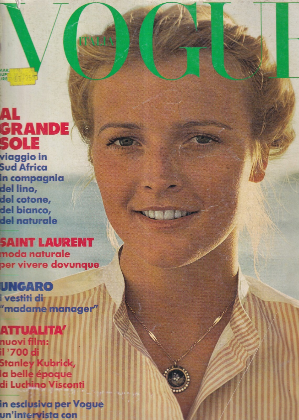 VOGUE ITALIA 1976 MARGAUX HEMINGWAY CATHERINE DENEUVE SHELLEY HACK ...
