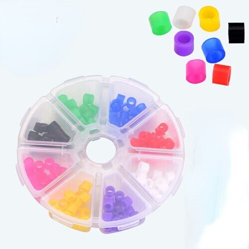 160/Box Dental Silicone Color Code Rings Bands Hygienist Instruments 8 ...