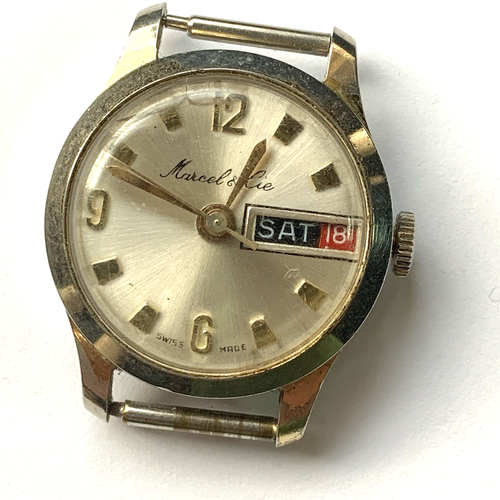 Marcel & Cie Womens Analog Mechanical Wind up Day Date SWISS Made watch ...