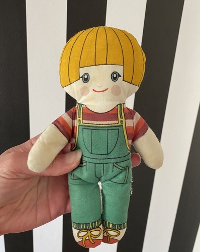 Vintage Clothkits (?) Child Rag Doll Handmade Homemade Retro Dolly ...