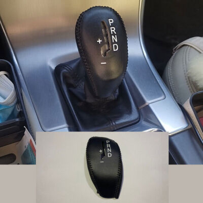2014-2017 Hand sewn leather Gear Shift Knob Cover trim For Volvo S60 ...