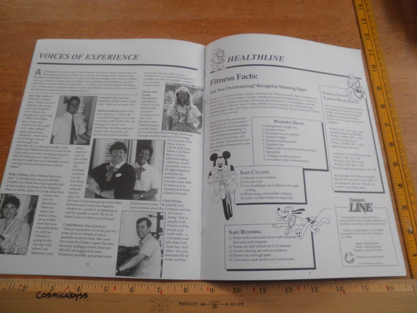 Disneyland Line Employee 1993 magazine V25 #27 Castle drawing Mighty ...