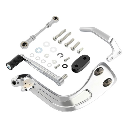 Chrome Mid Controls Shift Side Kit Fit For Harley Fat Bob FXFB FXDR ...