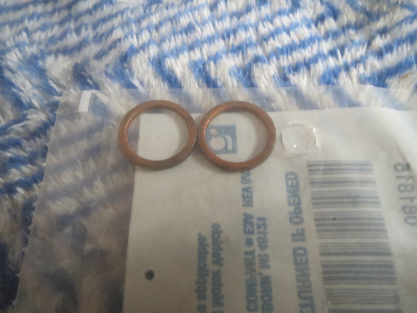 NOS FORD HARDWARE GASKETS PART NUMBER 3C3Z-9A375-AA LOT OF 2 GASKETS ...