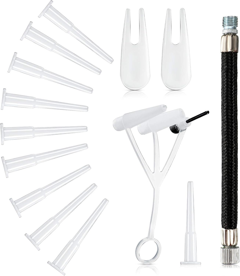 16-Piece Exercise Ball Plug Replacement Kit with Needle, Nozzle, Rubber Hose, an | eBay