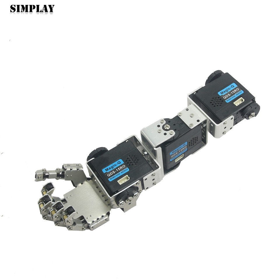 NEW Humanoid Robot Left Hand Arm with Fingers Manipulator&Servo for DIY ...
