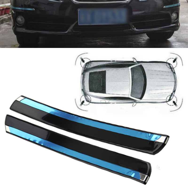 4×Car Bumper PVC Crash Anti-rub Strip Soft Protections Sticker Guard ...