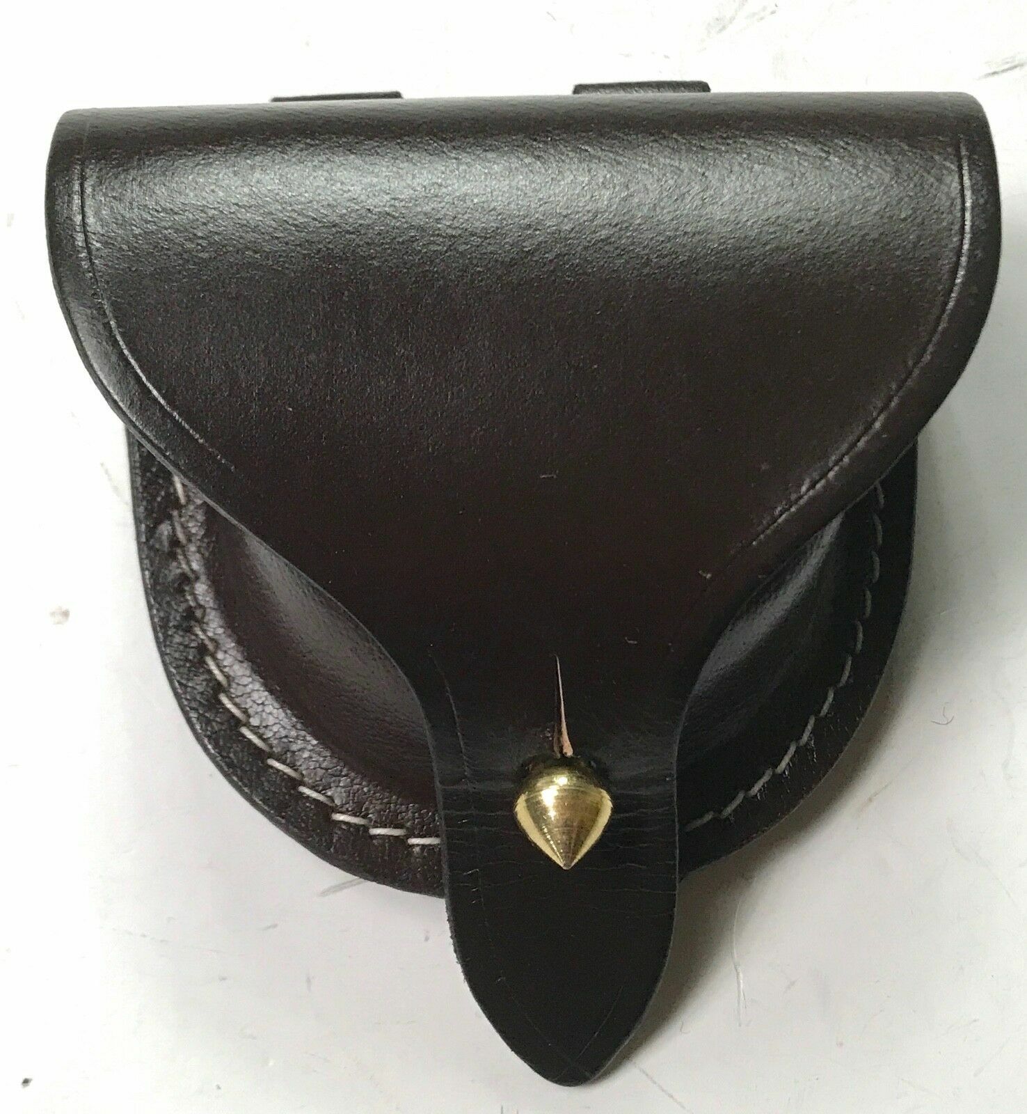 U.S. Civil War Black Leather Musket Rifle Percussion Cap Pouch US ...