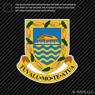 Tuvaluan Coat of Arms Sticker Decal Self Adhesive Vinyl Tuvalu flag TUV ...