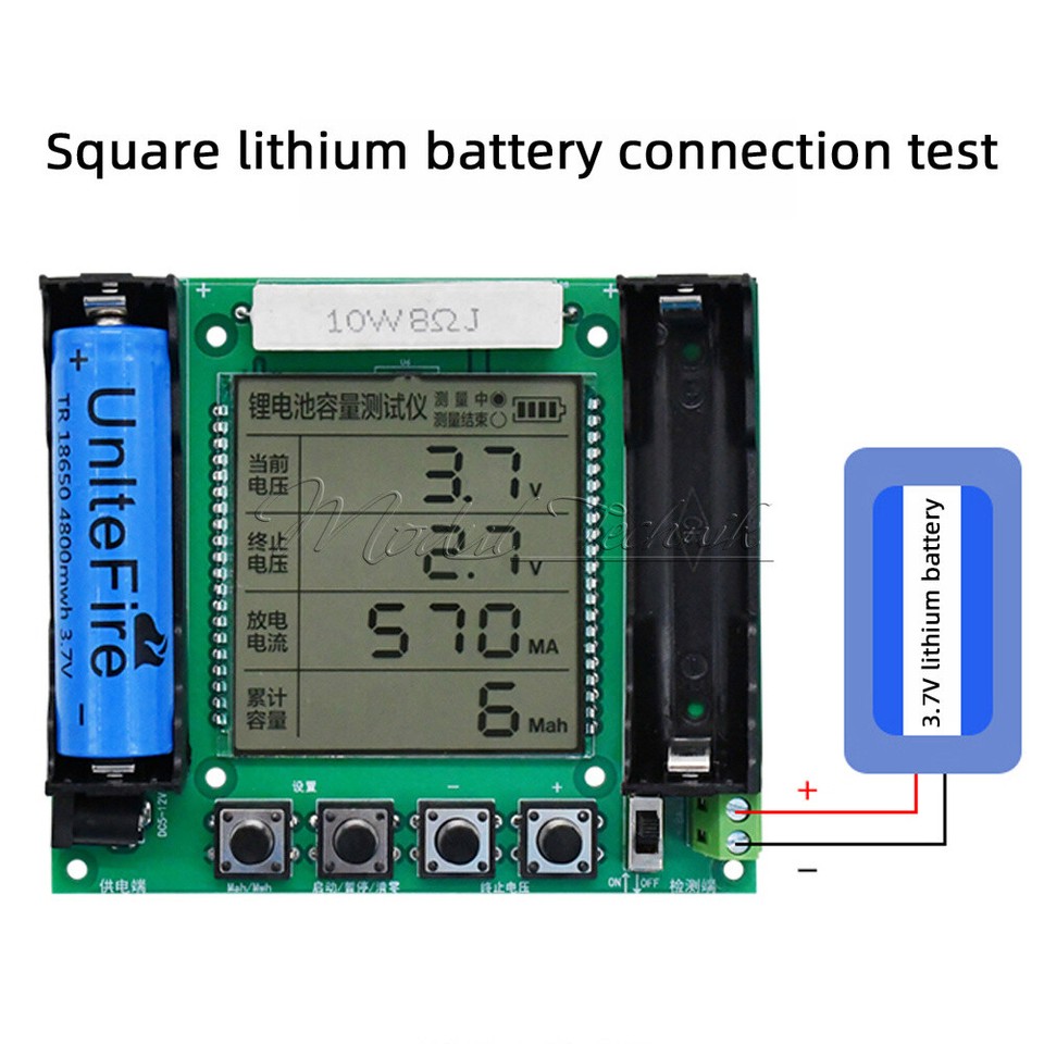 High Precision Lithium Battery 18650 Capacity Tester Module Digital ...