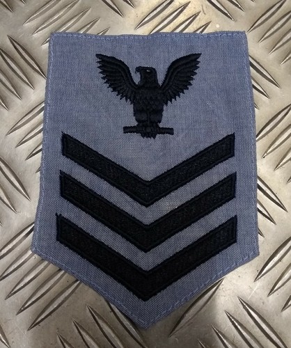 Genuine US Navy Vanguard Petty Officer 1st Class 3 Chevron Eagle Patch ...