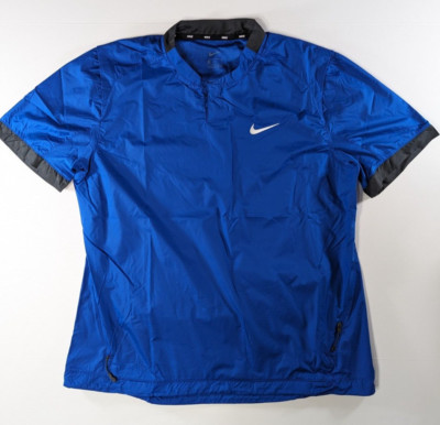 Nike Women's Softball Windbreaker Jacket Size Medium Blue Pullover ...