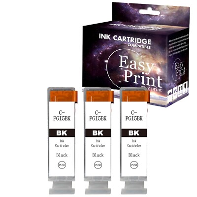 3PK PGI-5 PGI5 BK Ink Cartridge for PIXMA iP4200 PIXMA MP830 Printer | eBay