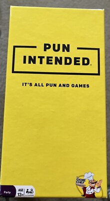 PUN INTENDED Party Game for Pun Lovers 4 Or More Players Age 13+ | eBay