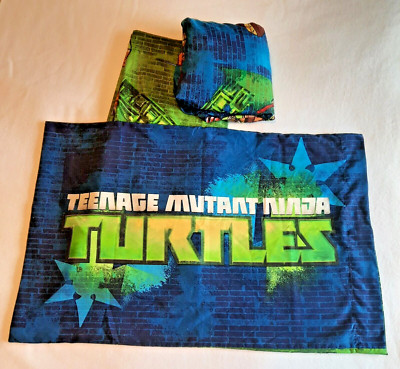 Nickelodeon Teenage Mutant Ninja Turtles Flat Fitted & 1 Pillowcase ...