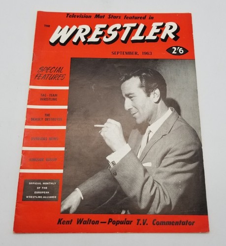 The Wrestler Magazine Sep 1963 Vol 3 #4 British Wrestling KENT WALTON ...