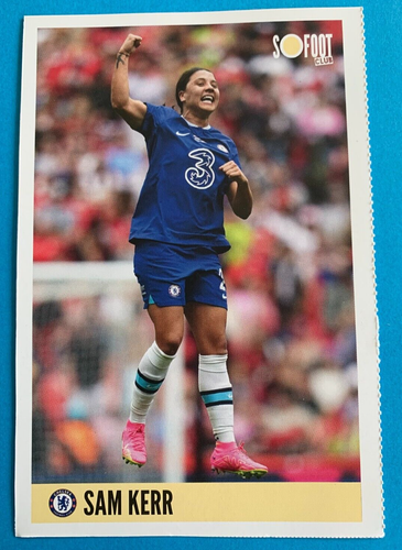 STAR WOMEN FOOTBALL SAM KERR CHELSEA RARE COLLECTOR ROOKIE CARD | eBay