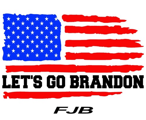 Let's Go Brandon US Flag FJB Political Red White & Blue Yard Sign w H ...