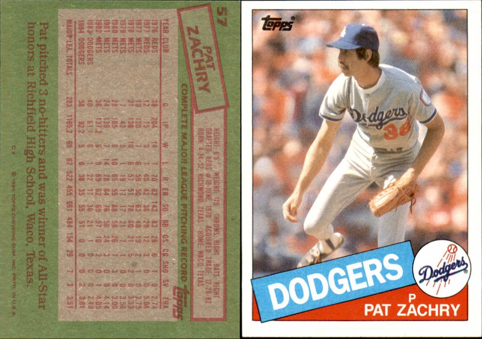 1985 Topps Baseball Cards Complete Your Set U-Pick #'s 1-200 NM/MINT | eBay