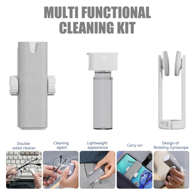 Convenient Glasses Cleaning Kit Portable Screen Cleaner Solution for ...