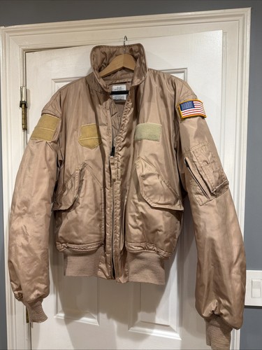 US Air Force Desert Flight Jacket Cold Weather Size XL | eBay UK