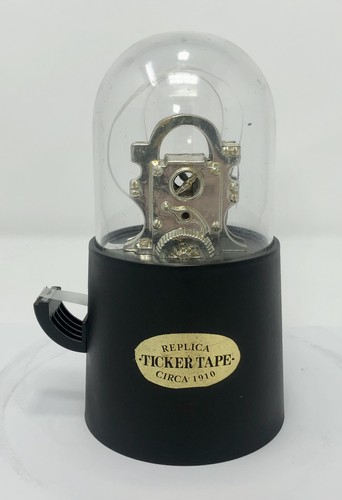 Vintage 1993 Replica TICKER TAPE Machine 1910 Stock Market Tape ...