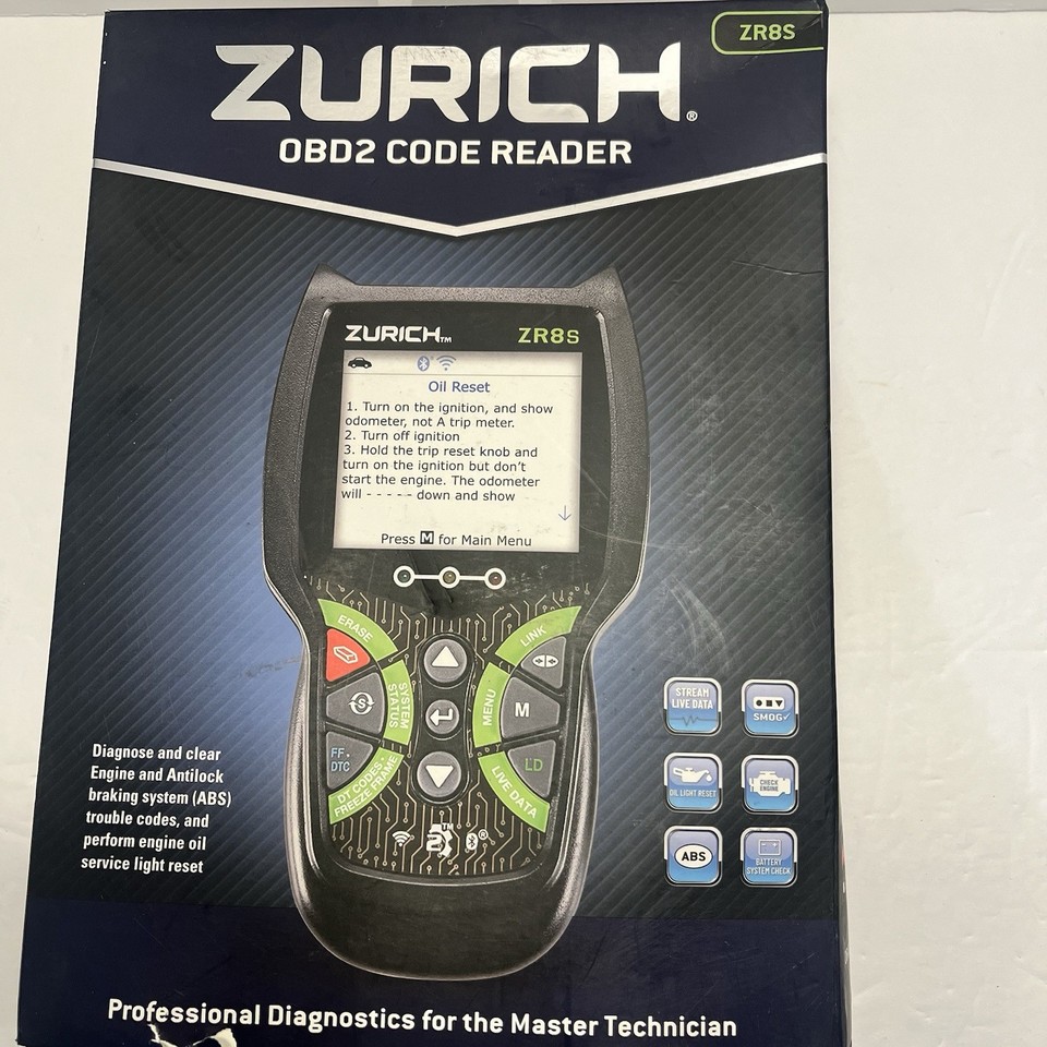ZURICH ZR8S Professional OBD2 Diagnostic Code Reader | eBay