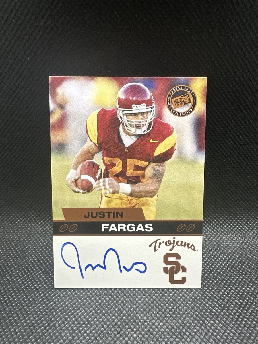 Justin Fargas Usc Justin Fargas Autographed Memorabilia | Signed