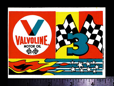 VALVOLINE Motor Oil - Original Vintage 1960's 70's Racing Decals ...
