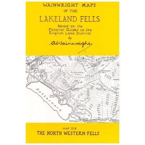 Wainwright Maps of the Lakeland Fells: Map 6: North Western Fells by ...