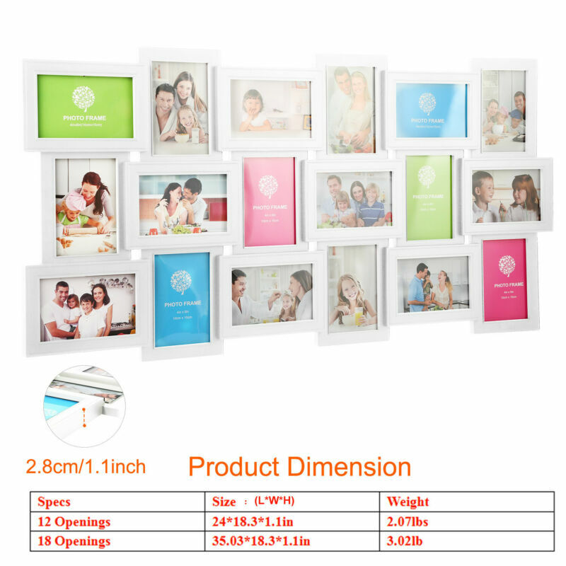 18 Opening Wall Hanging Collage Picture Photo Frame Photo Frame Display ...