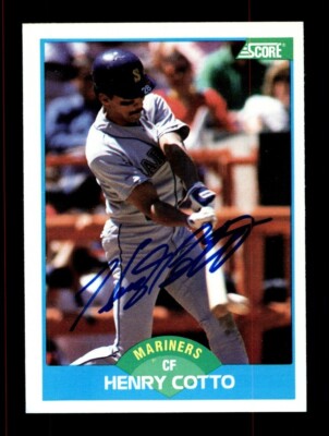 SIGNED 1989 SCORE #209 HENRY COTTO AUTOGRAPH SEATTLE MARINERS | eBay