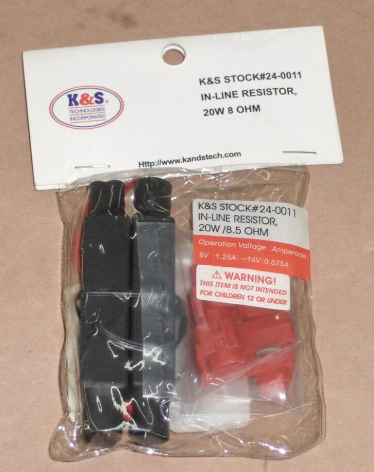 K & S Heavy-Duty Universal In-Line Resistors # 24-0011 | eBay