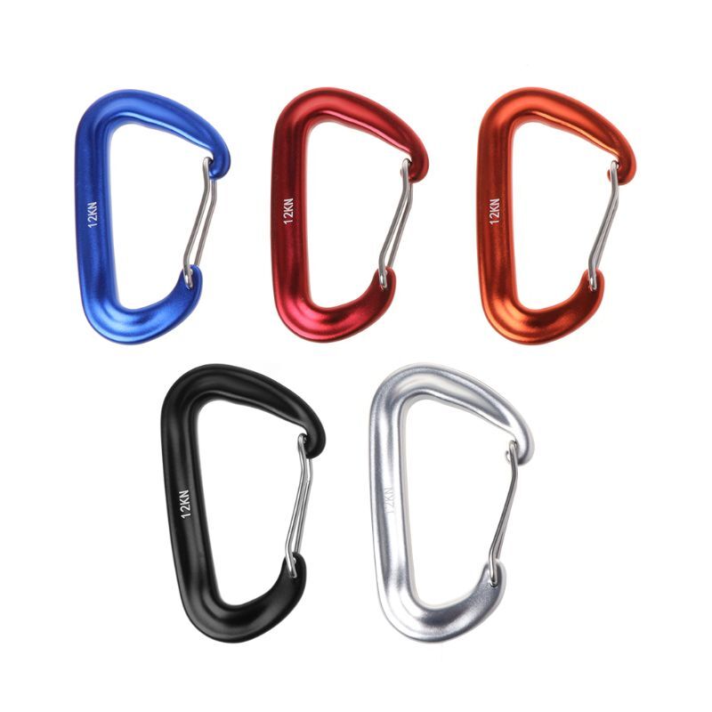 Aluminum Alloy D Carabiners Clip D Gate Small Keychain Carabiner Clip ...