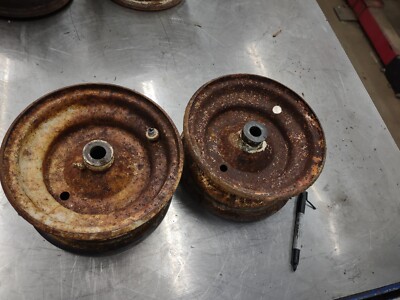 Wheel Horse Suburban Round Hood Front Rims Used | eBay