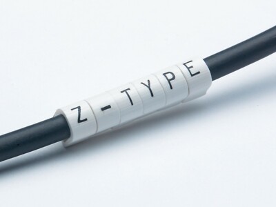 Critchley Z-Type Cable Wire Markers 0-9 Black on White Size 7 - Dia 2.0 ...