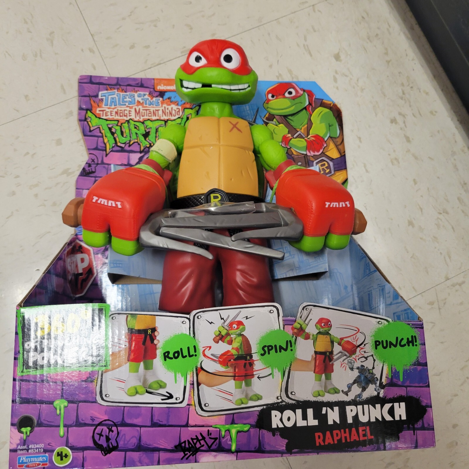 Raphael 12" ROLL N' PUNCH Teenage Mutant Ninja Turtles Mutant Mayhem ...