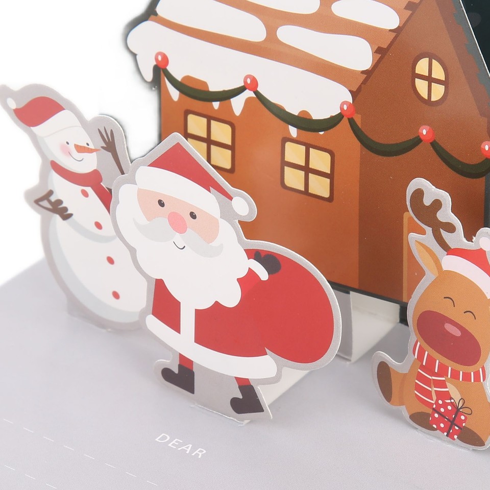 Greeting Card Three Dimensional Christmas Special Decorative Paper with ...