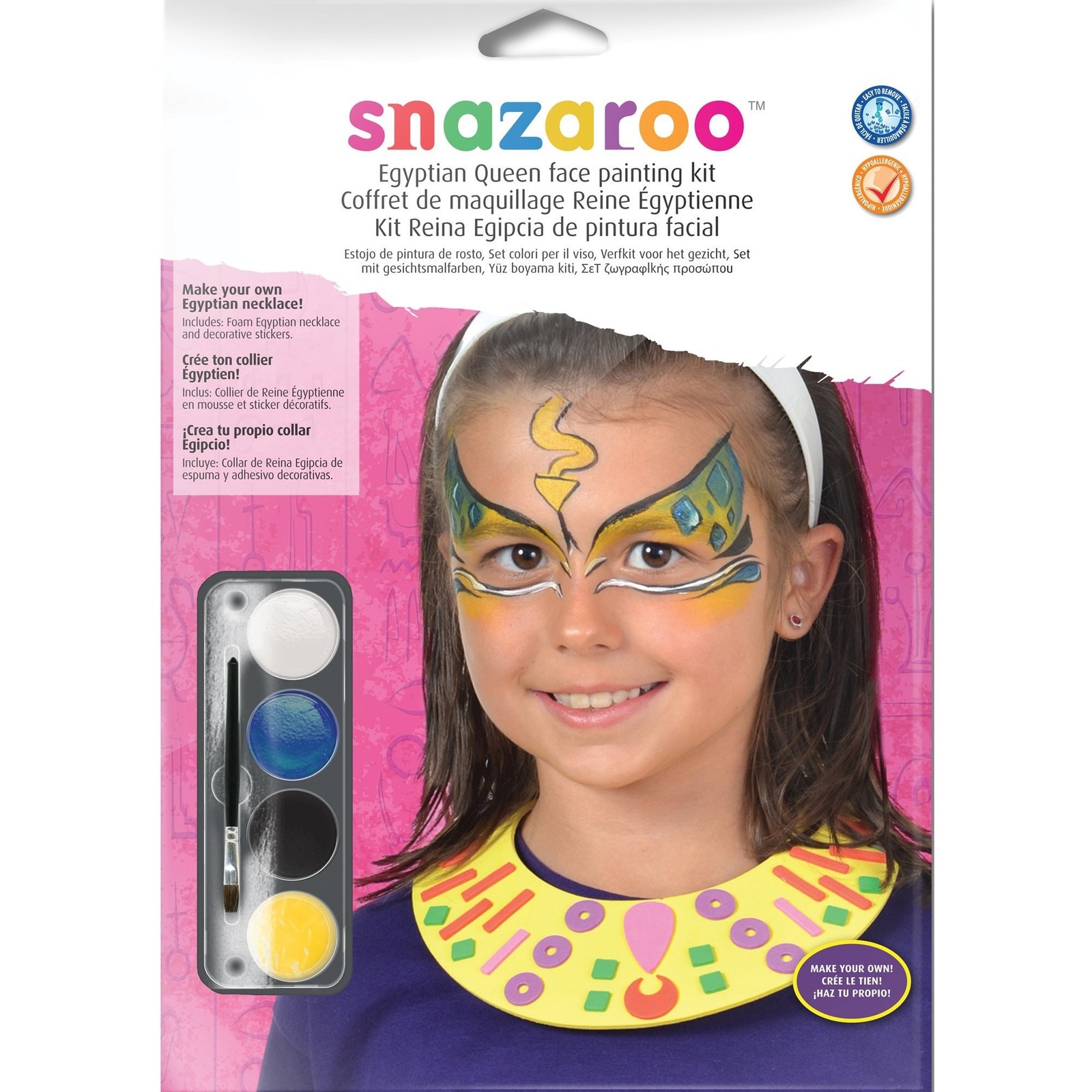 Snazaroo Role Play Egyptian Queen Face Paint Kit Make Up Childs Dress ...
