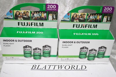 6 ROLLS Fujifilm Fujicolor 200 Color Film 35mm FRESH 12/26 Films 36 ...