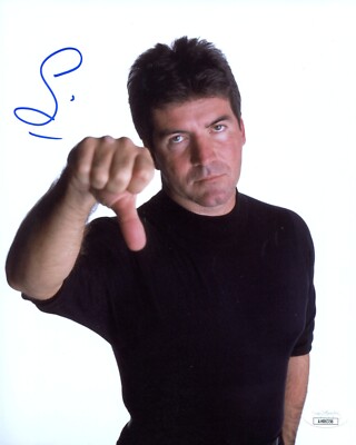 SIMON COWELL SIGNED 8X10 PHOTO AMERICAN IDOL AMERICA'S GOT TALENT X ...