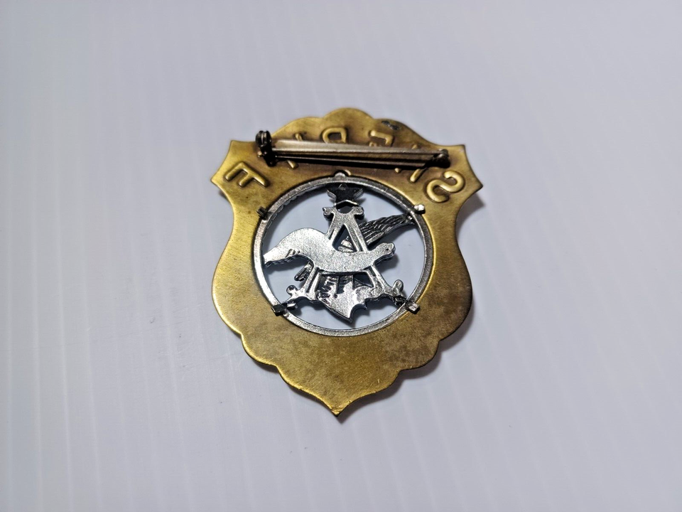 Vintage Anheuser Busch Budweiser Sheriff Badge Pin Eagle A 2.5" x 2 ...
