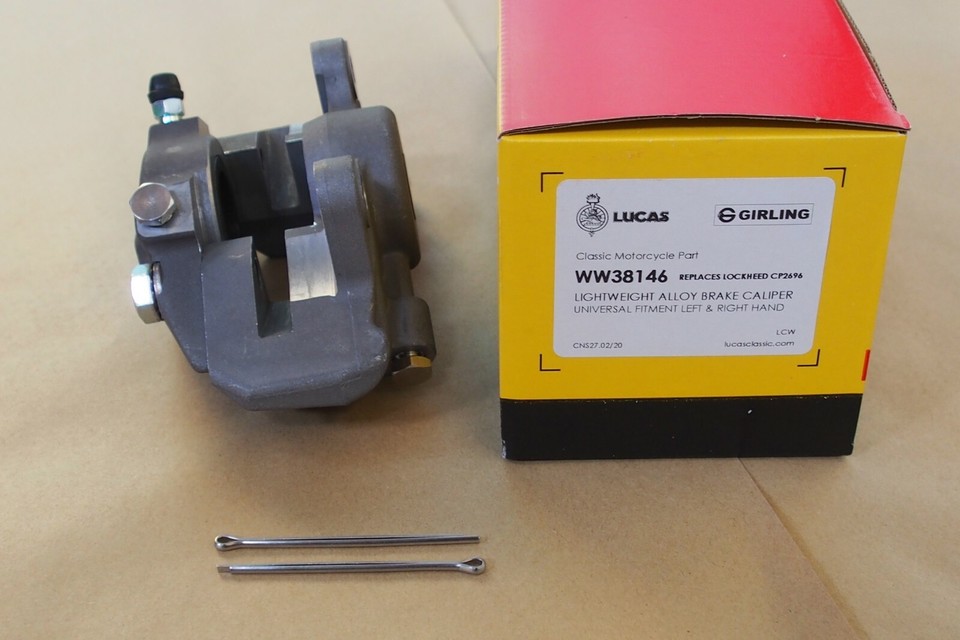 GIRLING ALLOY BRAKE CALIPER TRIUMPH T140 T150 T160 NORTON LIKE LOCKHEED ...