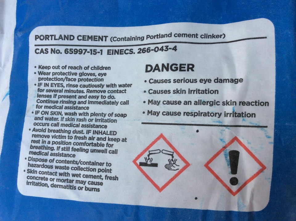 Building Cement Blue Circle Snowcrete White Cement Pick Weight | eBay UK