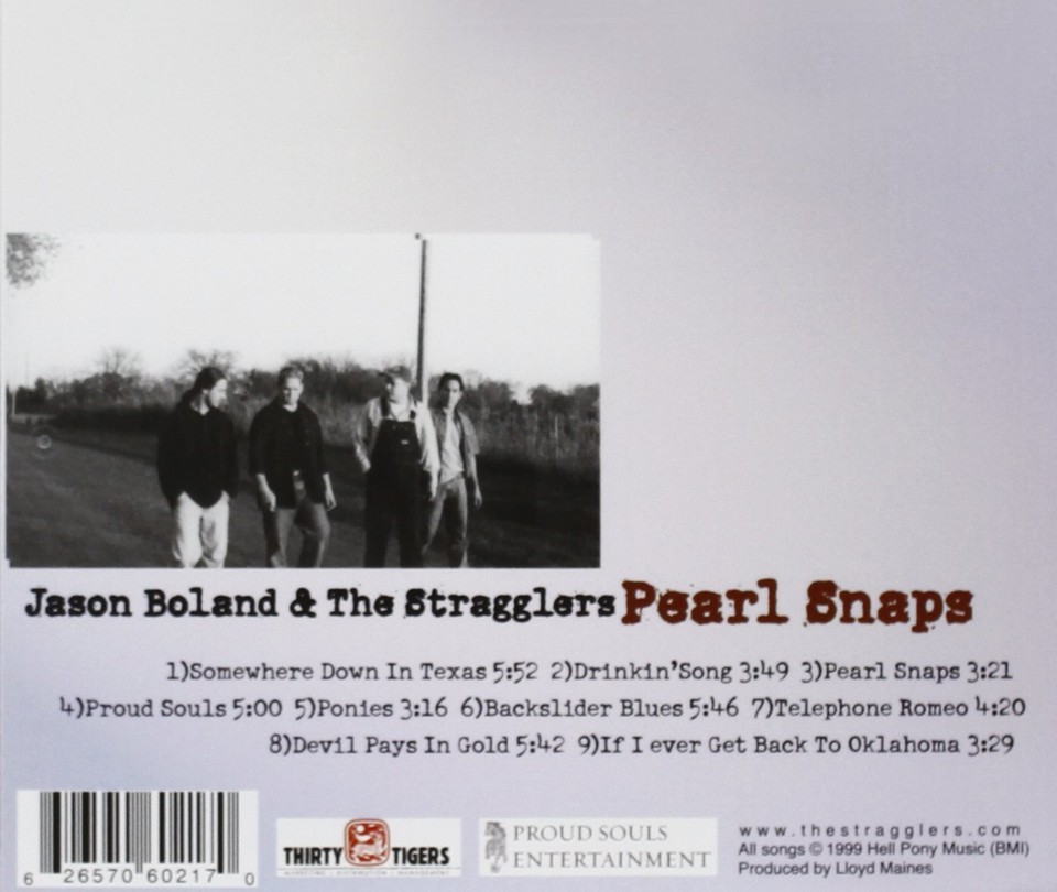 Jason Boland Pearl Snaps (CD) (UK IMPORT) 626570602170 | eBay