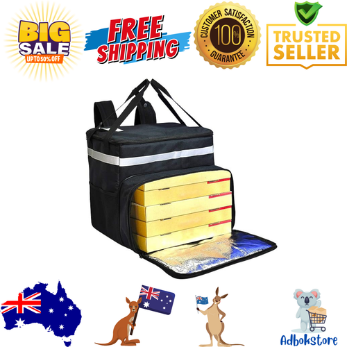 Food Delivery Backpack Insulated Thermal Pizza Bag for Uber Eats ...