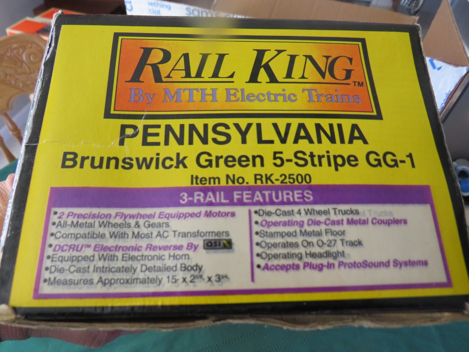 NIB Rail King MTH RK-2500 Pennsylvania Railroad GG-1 Electric ...