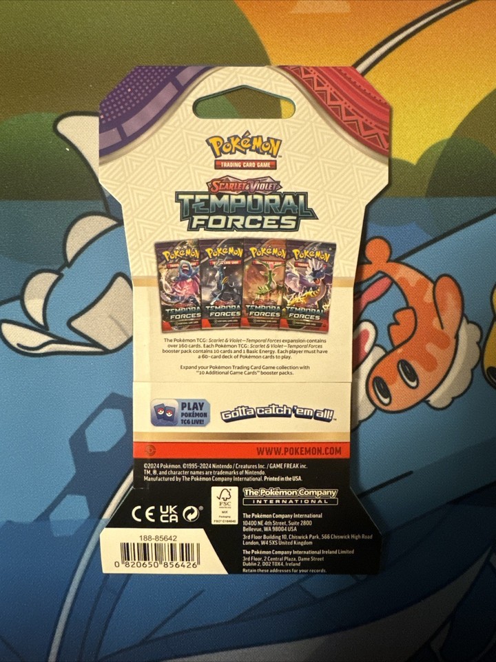 Pokemon Scarlet & Violet Temporal Forces Sleeved Booster Pack | eBay UK