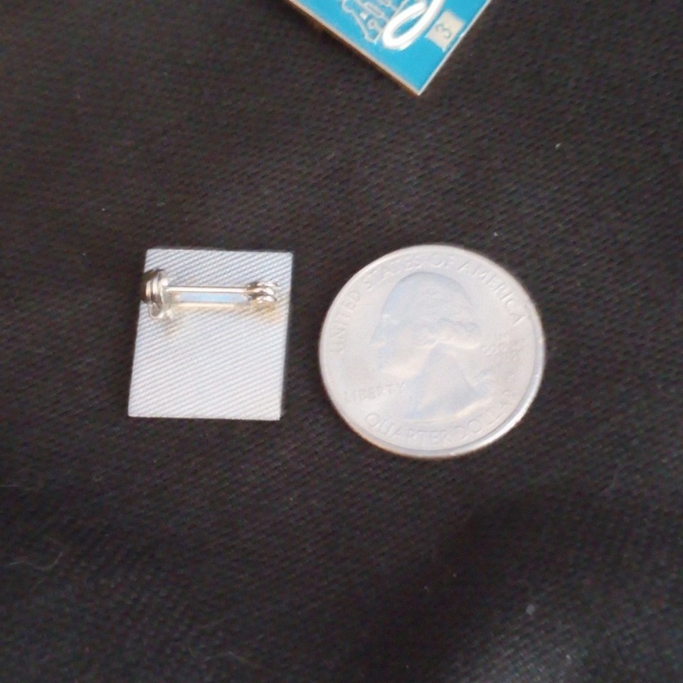 NOS Vtg Arby's Employee White Enamel w Blue Logo Rectangle Pin | eBay UK