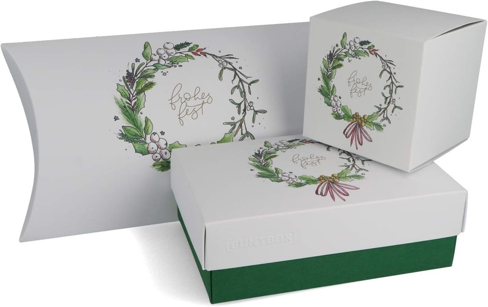 Colourful Box Set Christmas Coloured Box. M, Cube B & Pack M Set Frohes ...